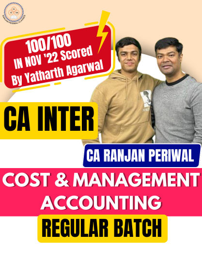 CA Inter Cost and Management Accounting (Costing Regular Batch) By CA Ranjan Periwal | Ranjan ...